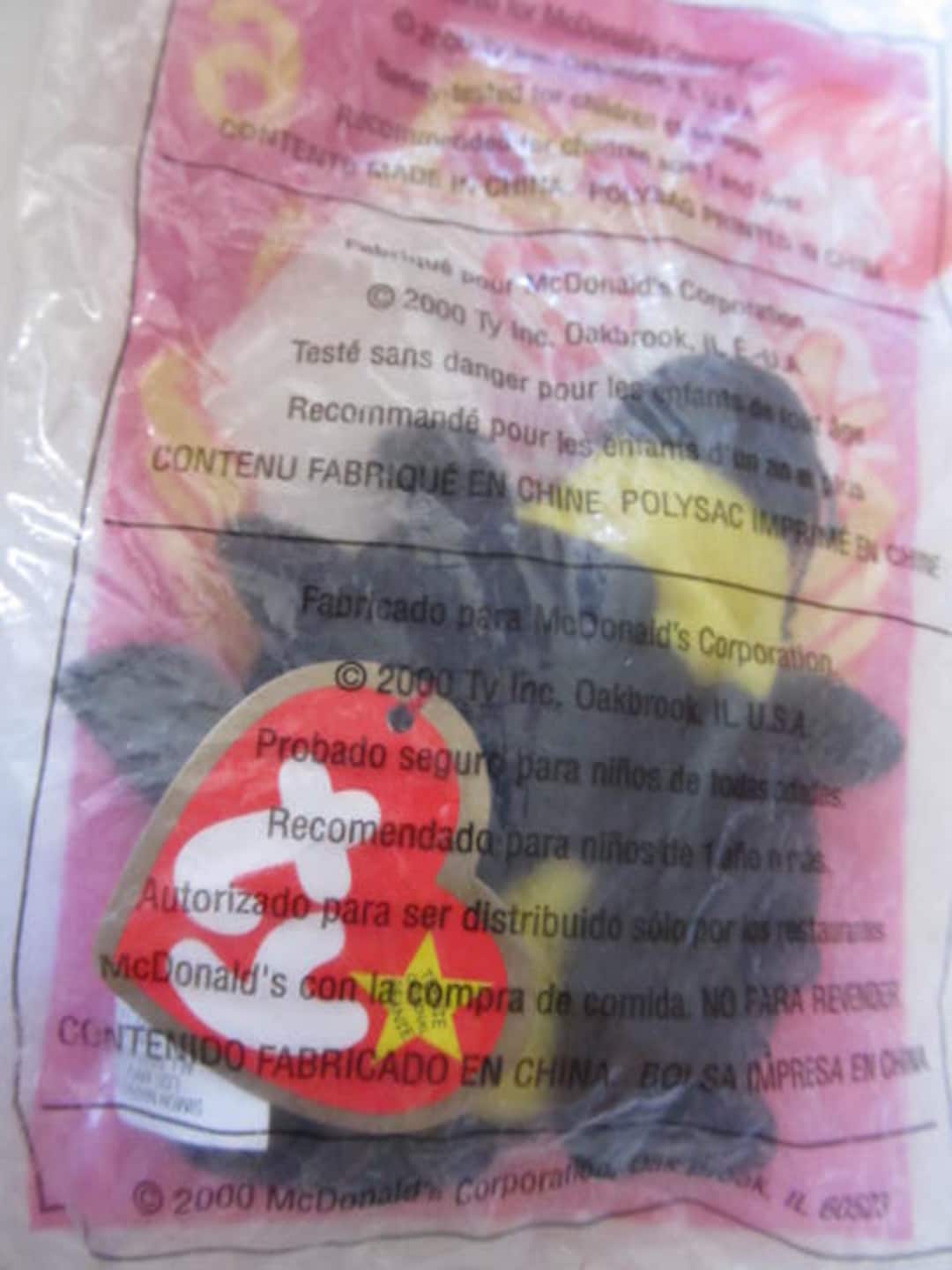 Bumble the Bee Ty Teenie Beanie Mcdonalds Ty Bumble the Bee 6 2000 Ty ...