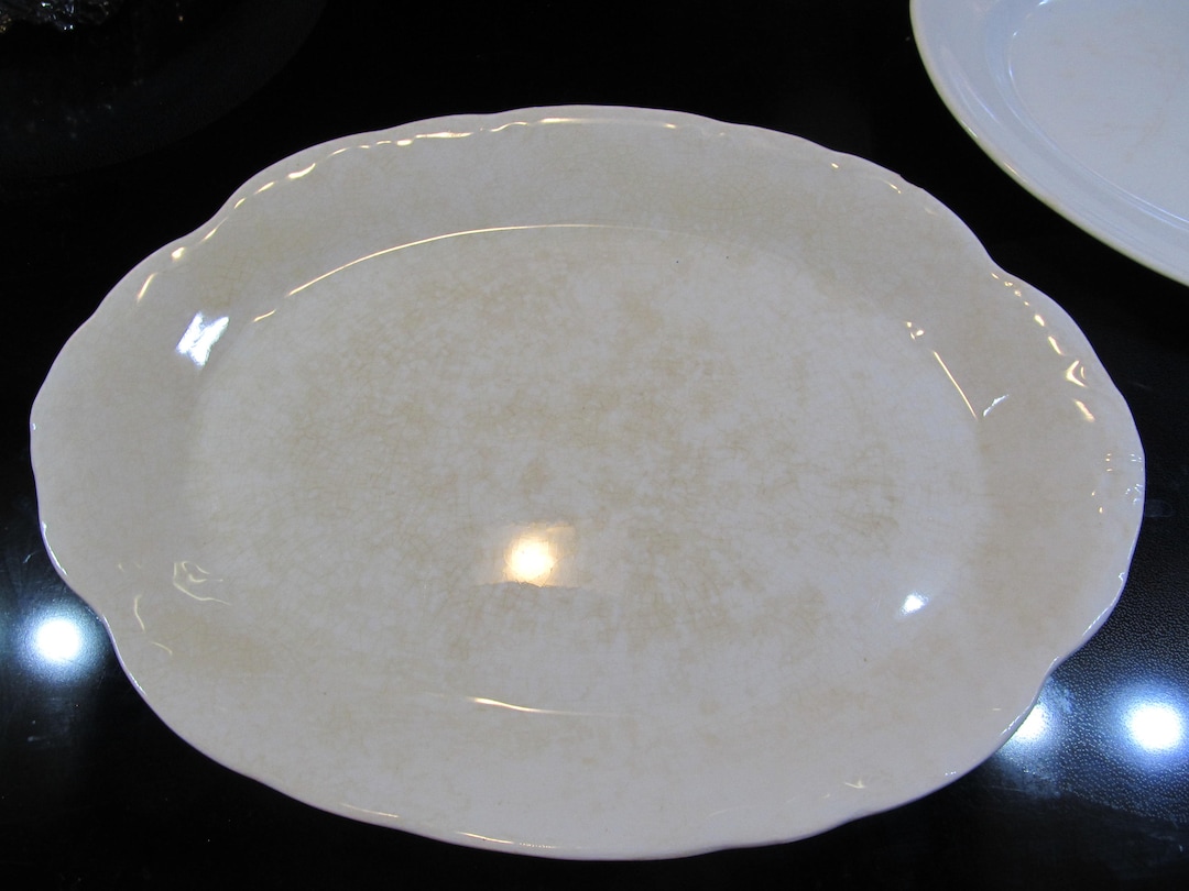 Perfect Distressed White Serving Platter Restaurant Dinnerware White ...