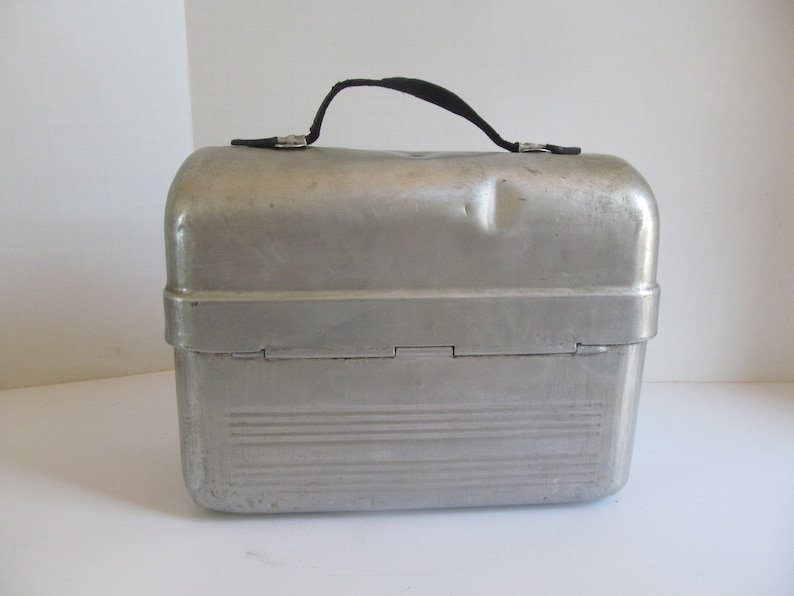Dome Top Lunch Box Lunch Box Metal Lunch Pail Aluminum Sanit Non Rust ...