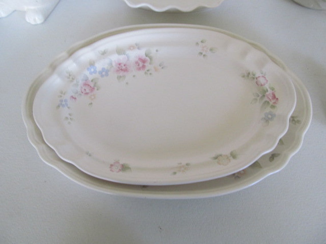 Pfaltzgraff Tea Rose Pattern Platter Large Platter From the | Etsy