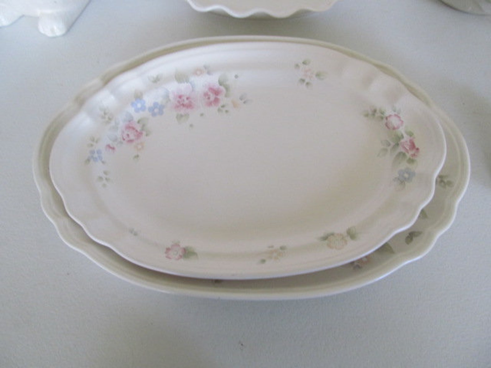 Pfaltzgraff Tea Rose Pattern Platter Large Platter From the | Etsy