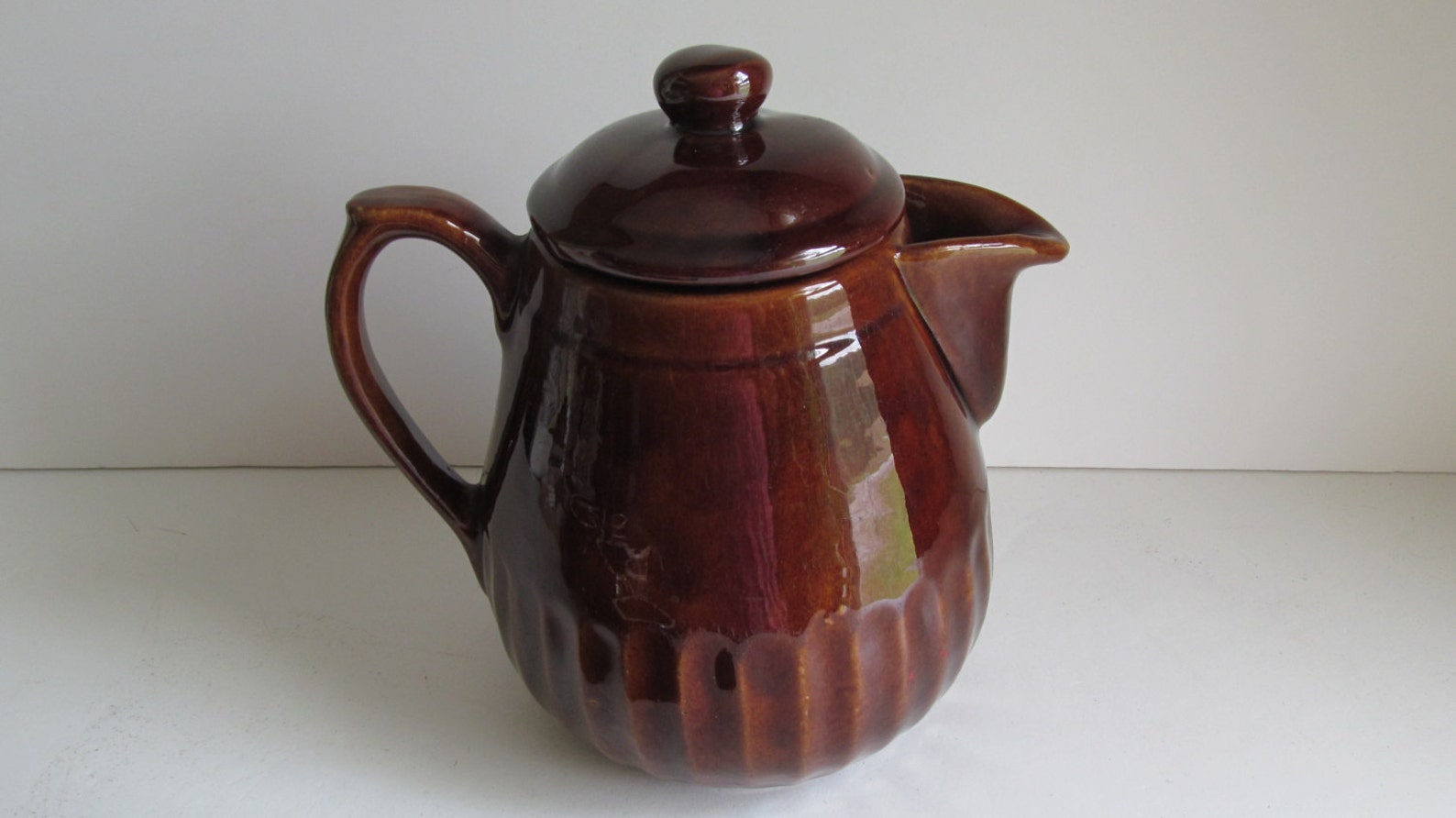 Brown Tea Pot Brown Pottery Teapot Stoneware Pottery Teapot | Etsy