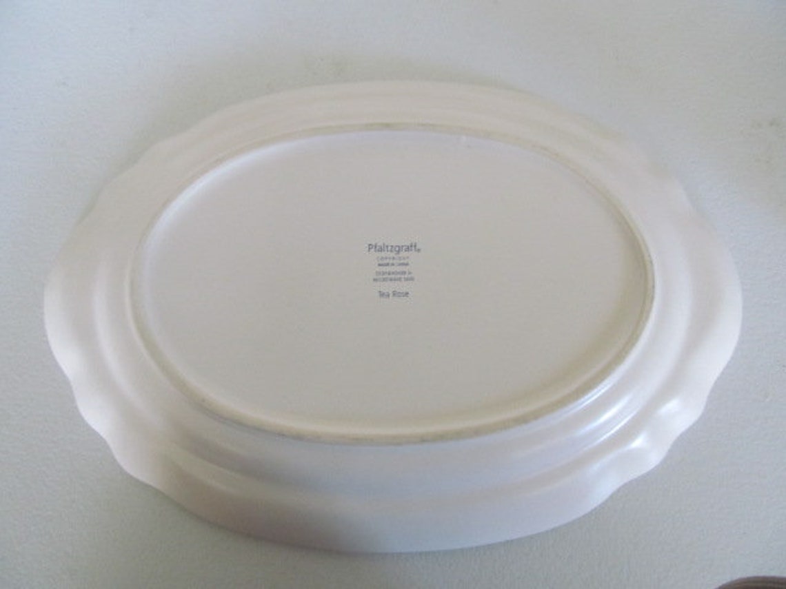 Pfaltzgraff Tea Rose Pattern Platter Large Platter From the | Etsy