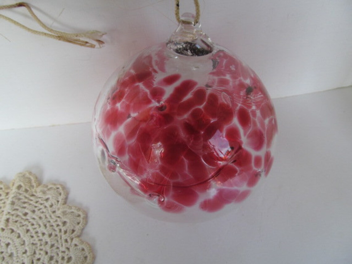 XL Hand Blown Glass Ornament Orb Glass Ball Hand Blown - Etsy