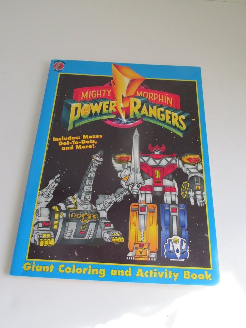 90s Power Rangers Activity Books 1994 Red Power Rangers The | Etsy