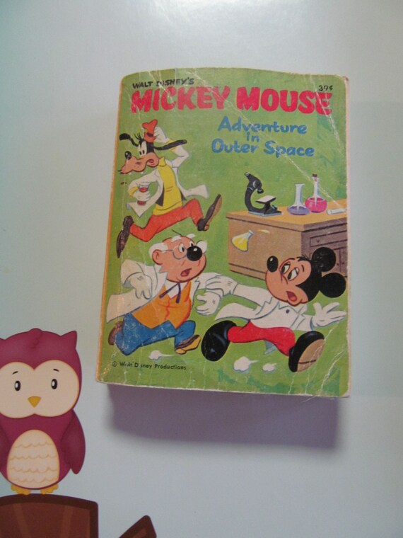 Mickey Mouse Adventure in Outer Space Book First Edition 1968 | Etsy