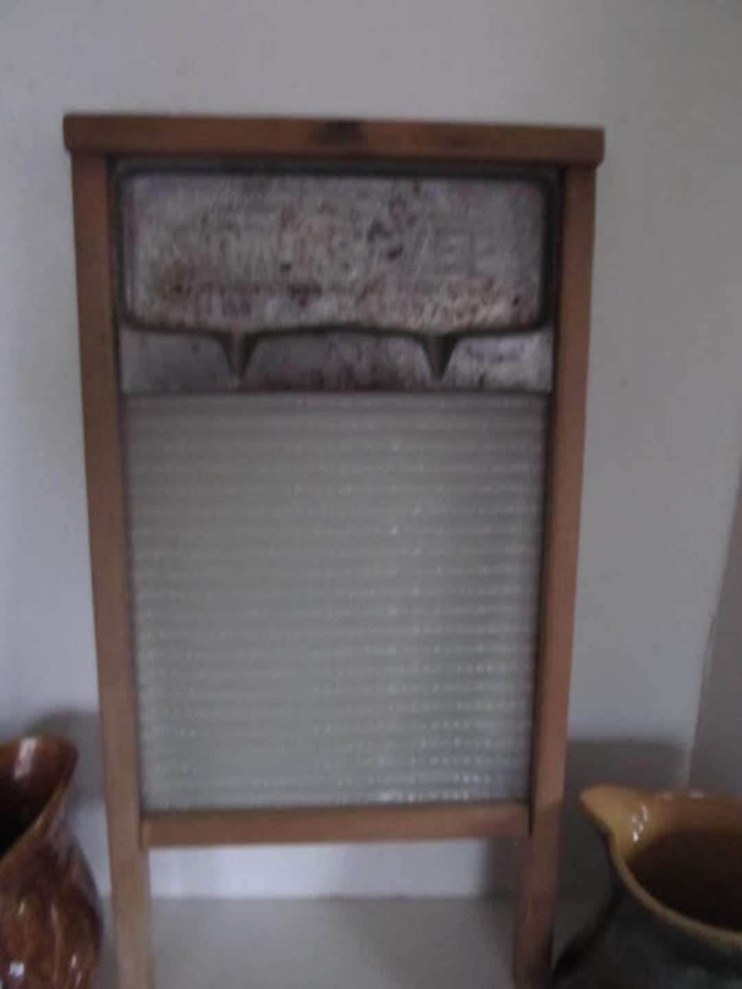 1915 Laundry Room Decor Antique Washboard Soap Saver Primitive ...