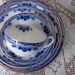 Stunning Flow Blue Dinnerware Set Large Flow Blue Set Grindley Idris ...