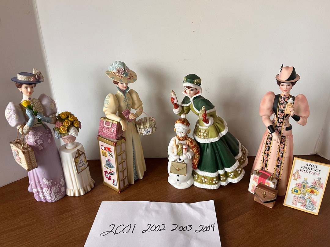 Mrs Albee 2001 2002 2003 2004 Award Avon Victorian Lady Figurine Mrs ...