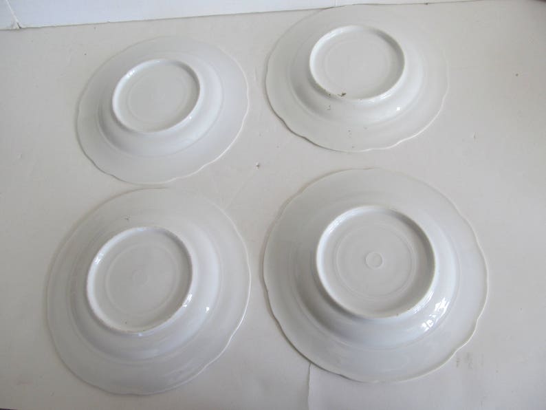 Red and Black Fruit Plates Black Raspberries Plum Cherries | Etsy