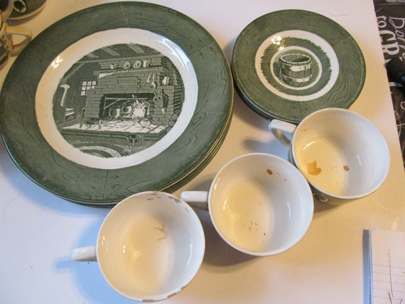 Royal China Colonial Homestead Pattern Cups and Saucers Dinner | Etsy