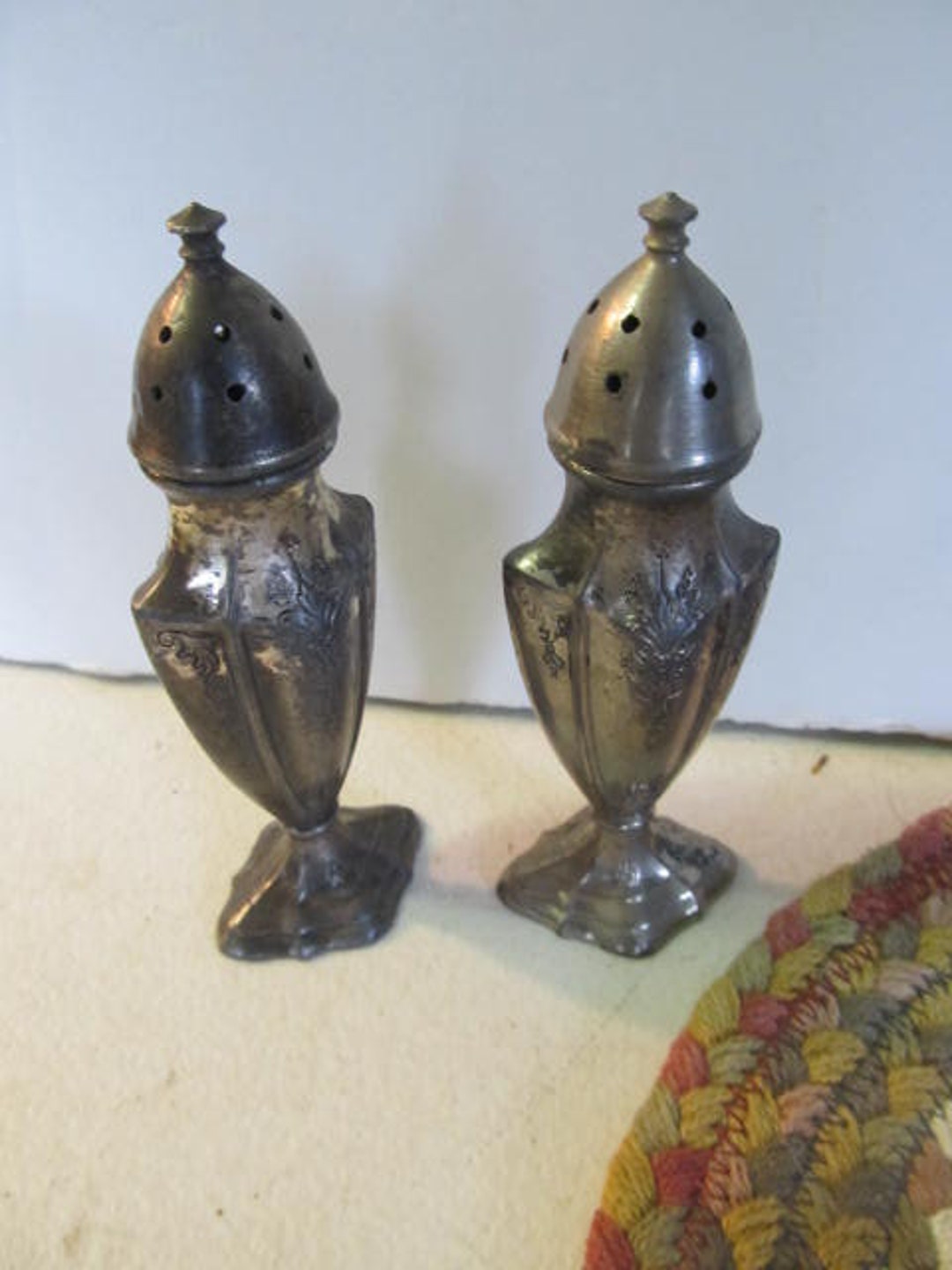 Edwardian Silver Salt and Pepper Shaker Sets A S Silver Co Fine Dining ...