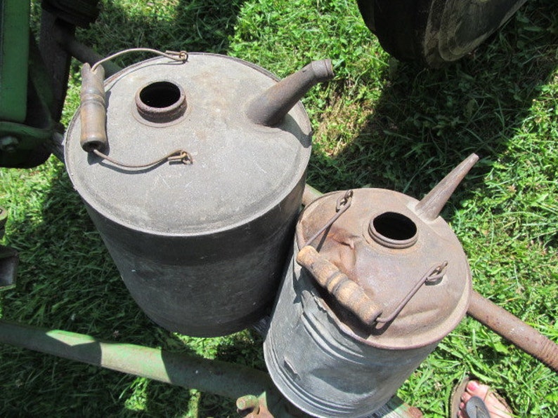 Rustic Farmhouse Decor Primitive Old Gas Can With Nozzle - Etsy