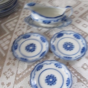 Lorne Grindley Flow Blue Replacement China Serving Platter Shamrock ...