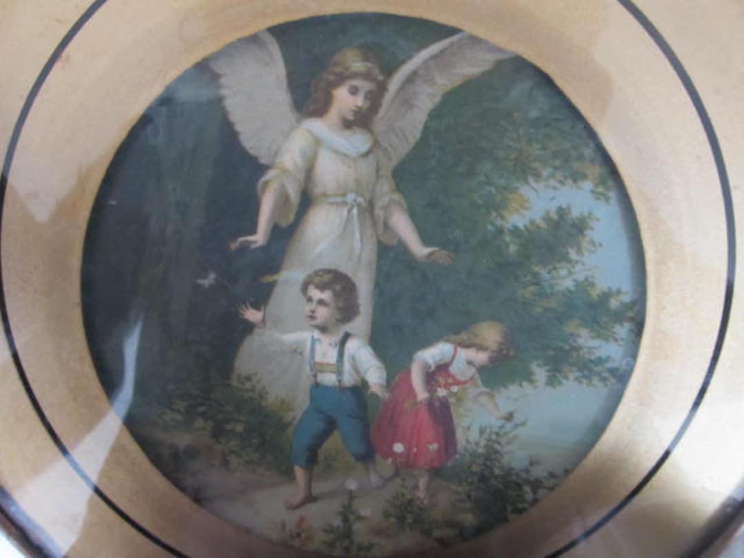 Large Fancy Flue Cover Angel With Children Antique Flue Cover 8 ...