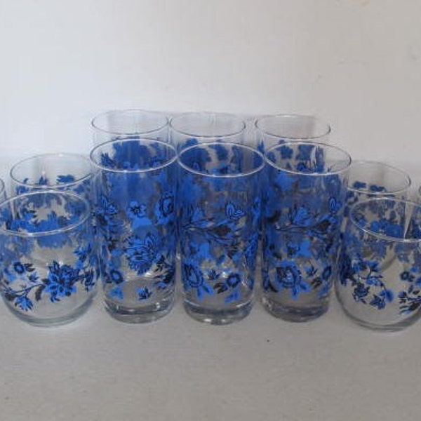 Blue Glassware - Etsy