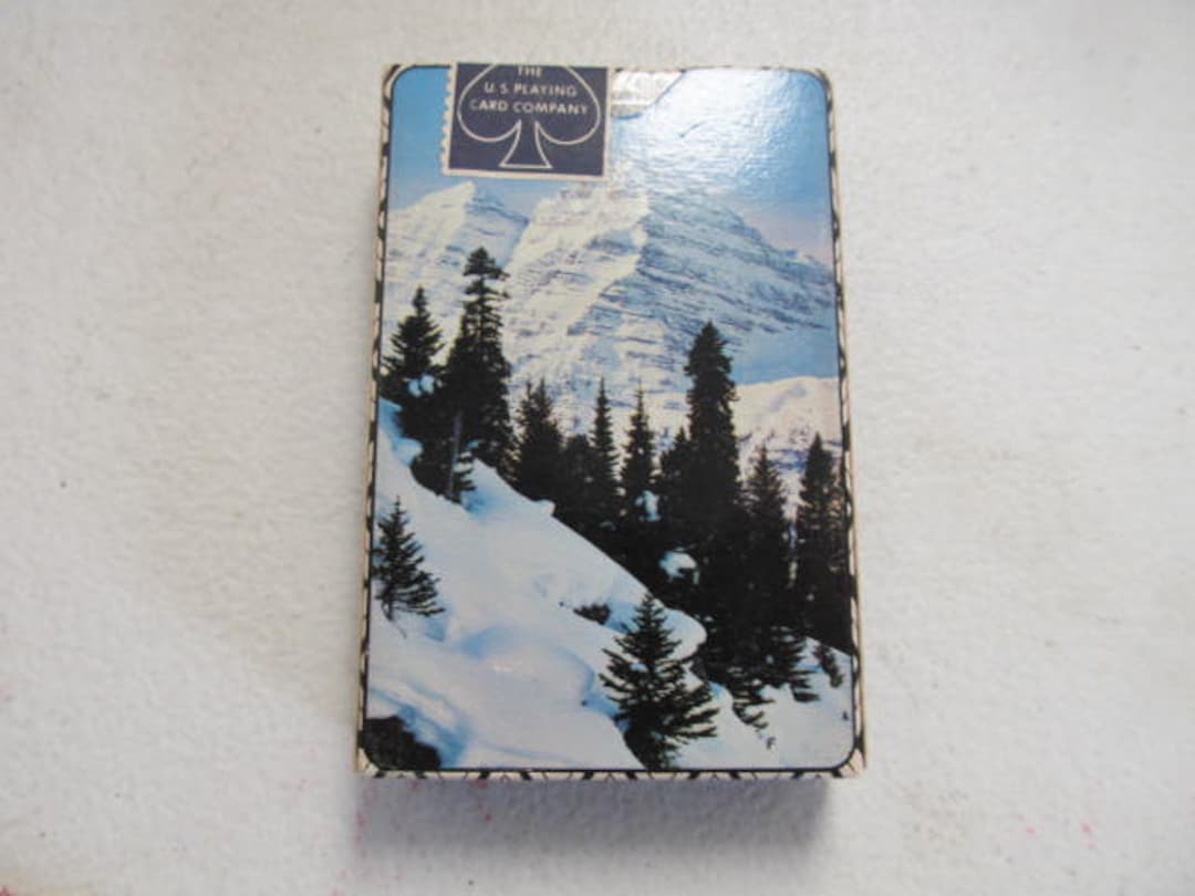 Vintage Bridge Deck Playing Cards Vintage Playing Cards Mountain Scene ...