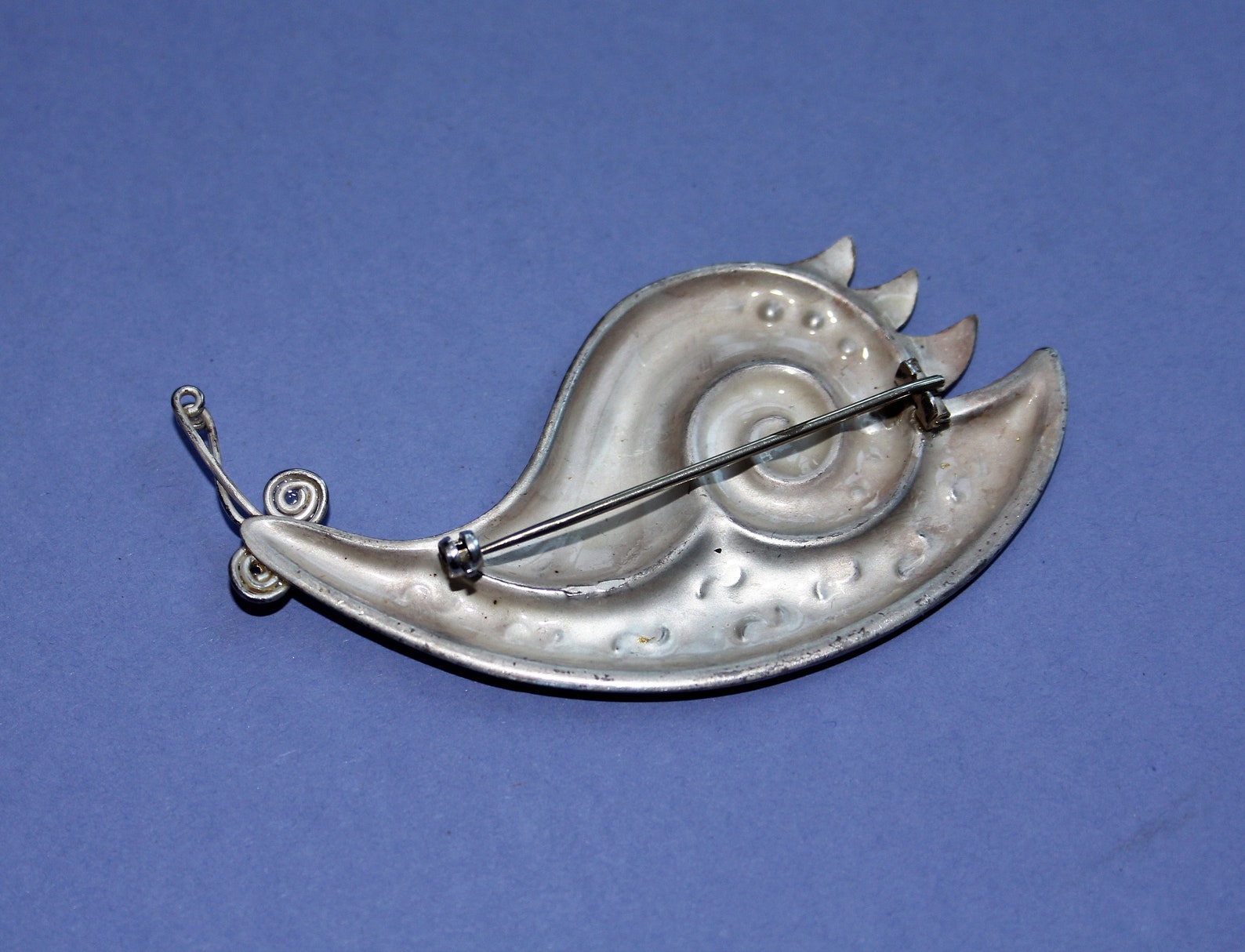 Vintage Silver Plated Snail Brooch/ Costume Jewellery /malacologist/fun ...
