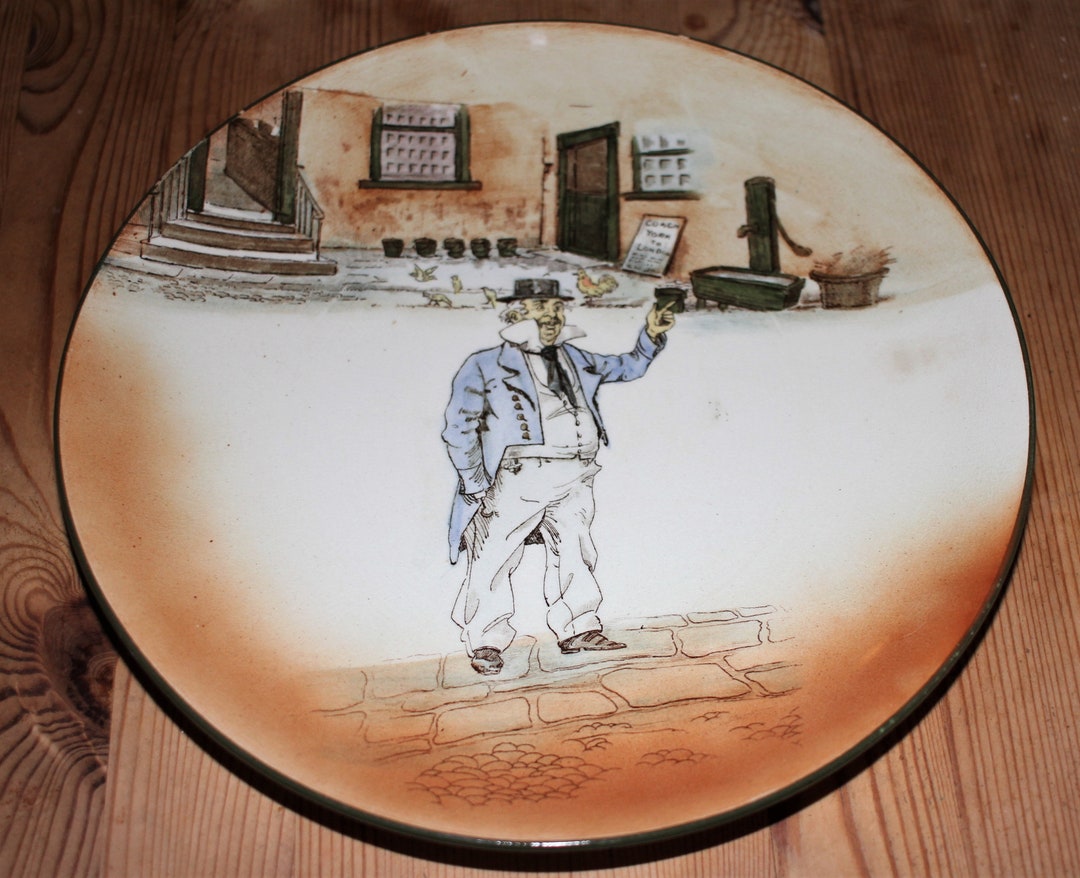 Vintage Royal Doulton Display Plate Charles Dickins Captain Cuttle - Etsy