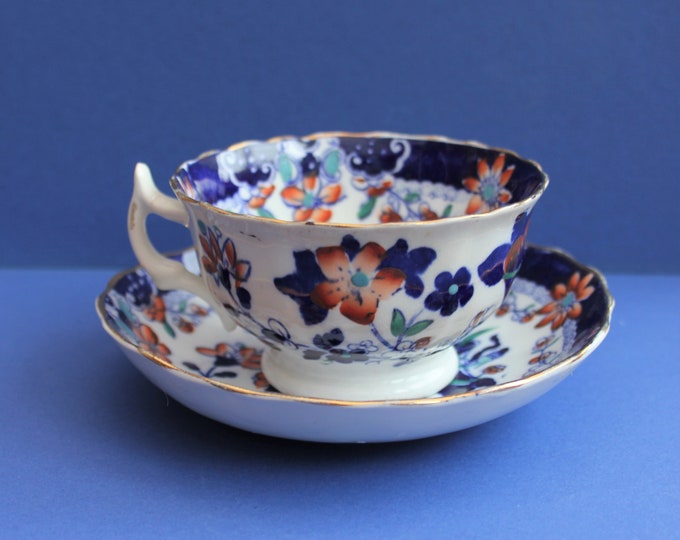 Rare Antique Hampson & Broadhurst Cup and Saucer/imari/hand Painted ...