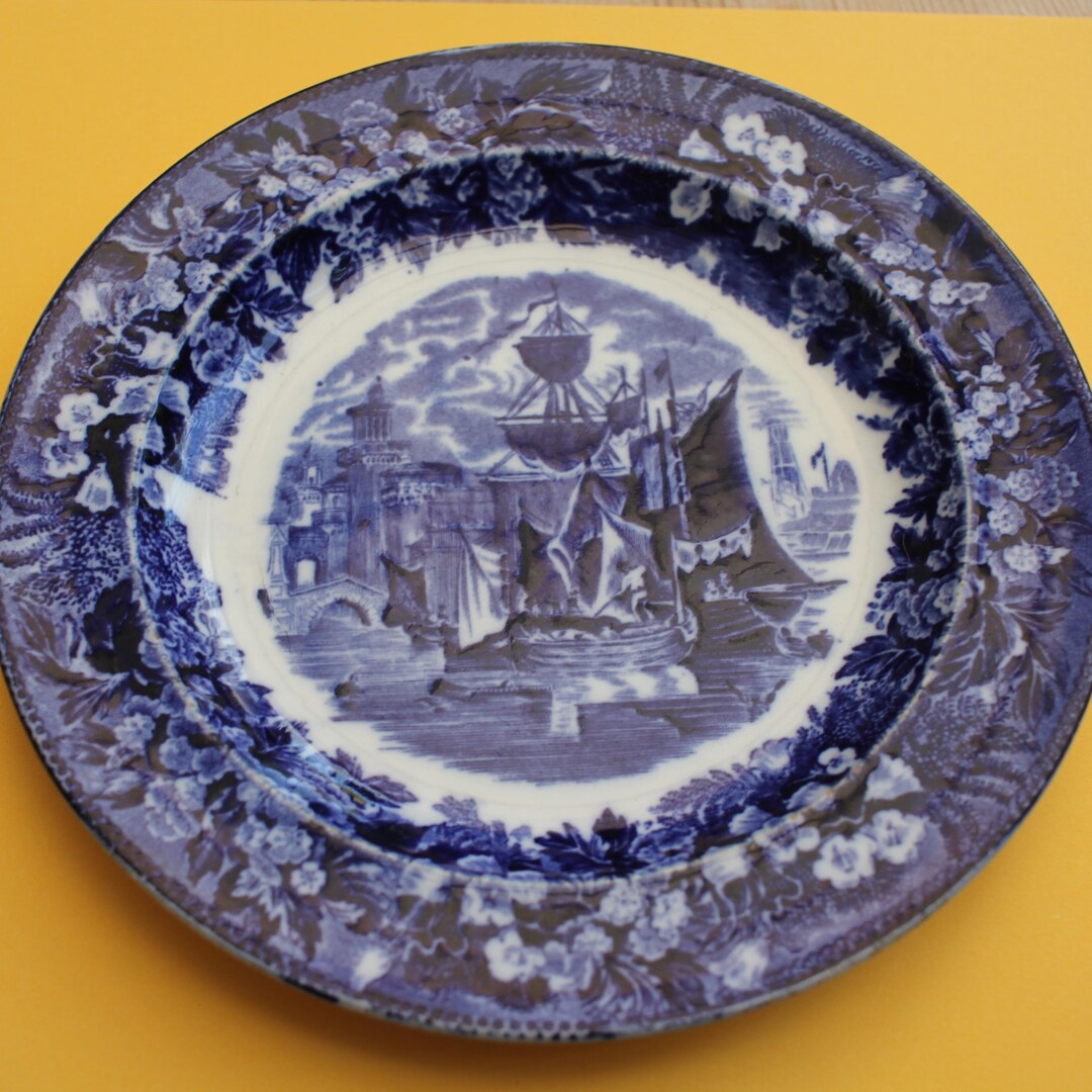 Vintage Wedgwood Ferrara Flow Blue Tea Plate/6 Inches - Etsy