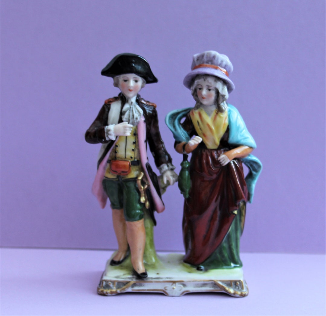 Rare Antique English Chelsea Porcelain Figurines/hand Painted/1756-1769 ...