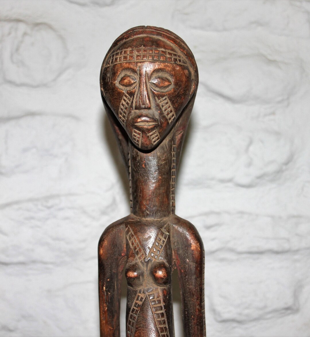 Antique Tribal African Hand-carved Fertility Goddess/wooden Sculpture/d ...