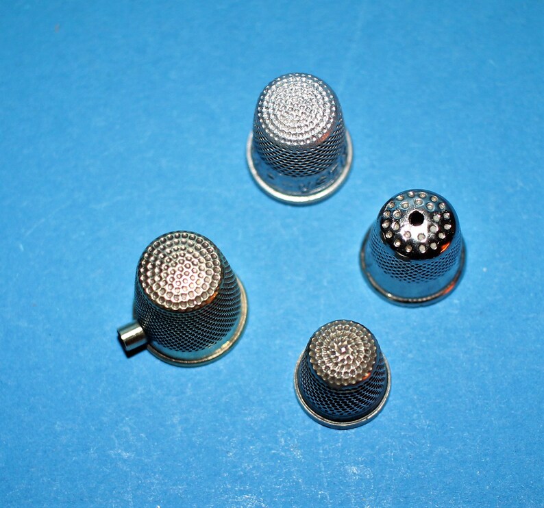 Collectible 4 Different Types of Vintage Thimbles. - Etsy