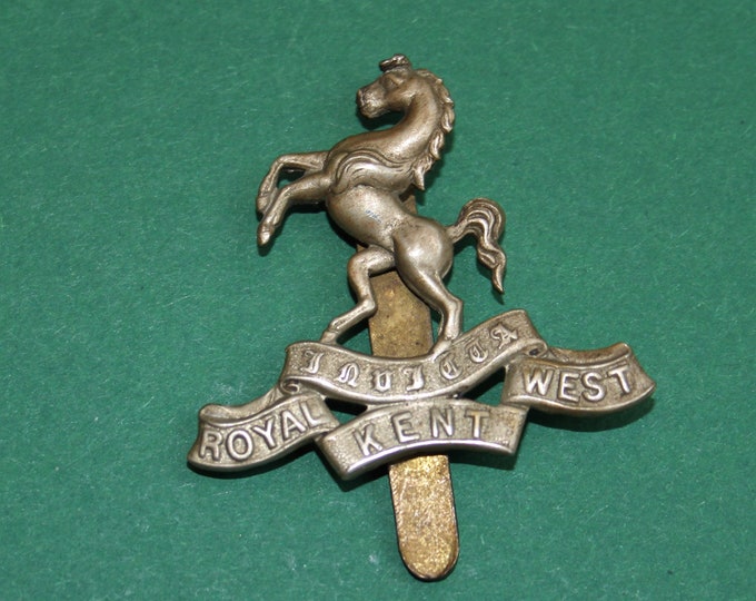 WWI the Queens Own Royal West Kent Regiment Cap Badge - Etsy