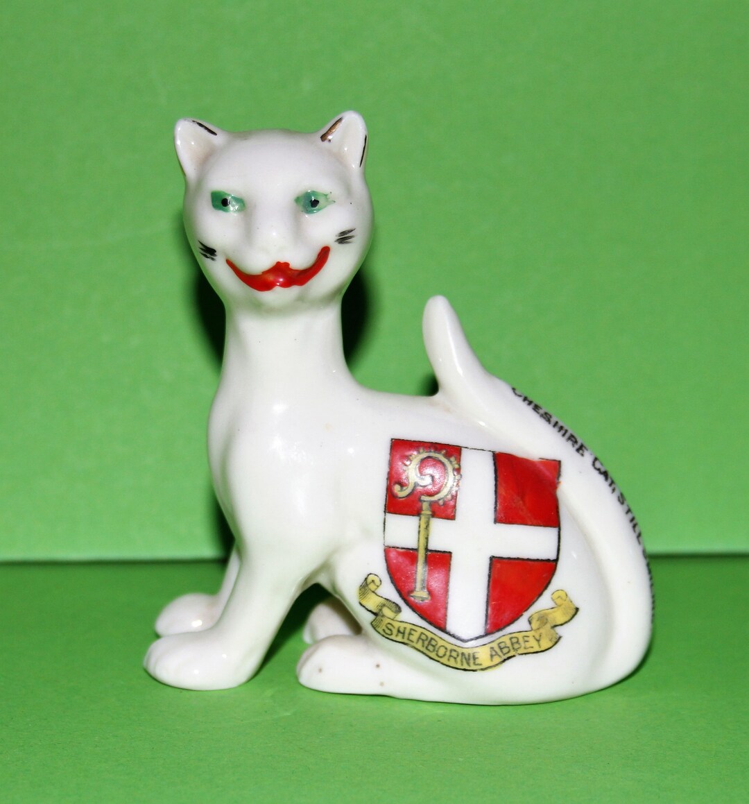 Arcadia Crest Ware Cheshire Cat/coat of Arms Sherbourne Abbey, England ...