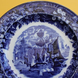 Vintage Wedgwood Ferrara Flow Blue Tea Plate/6 Inches - Etsy