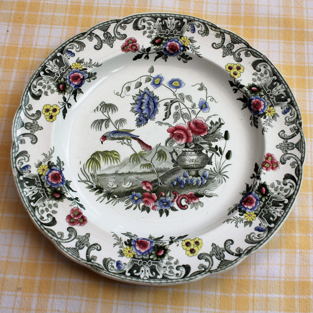 Rare Antique Spode New Fayence Plate/georgian/made in England 8.5 ...
