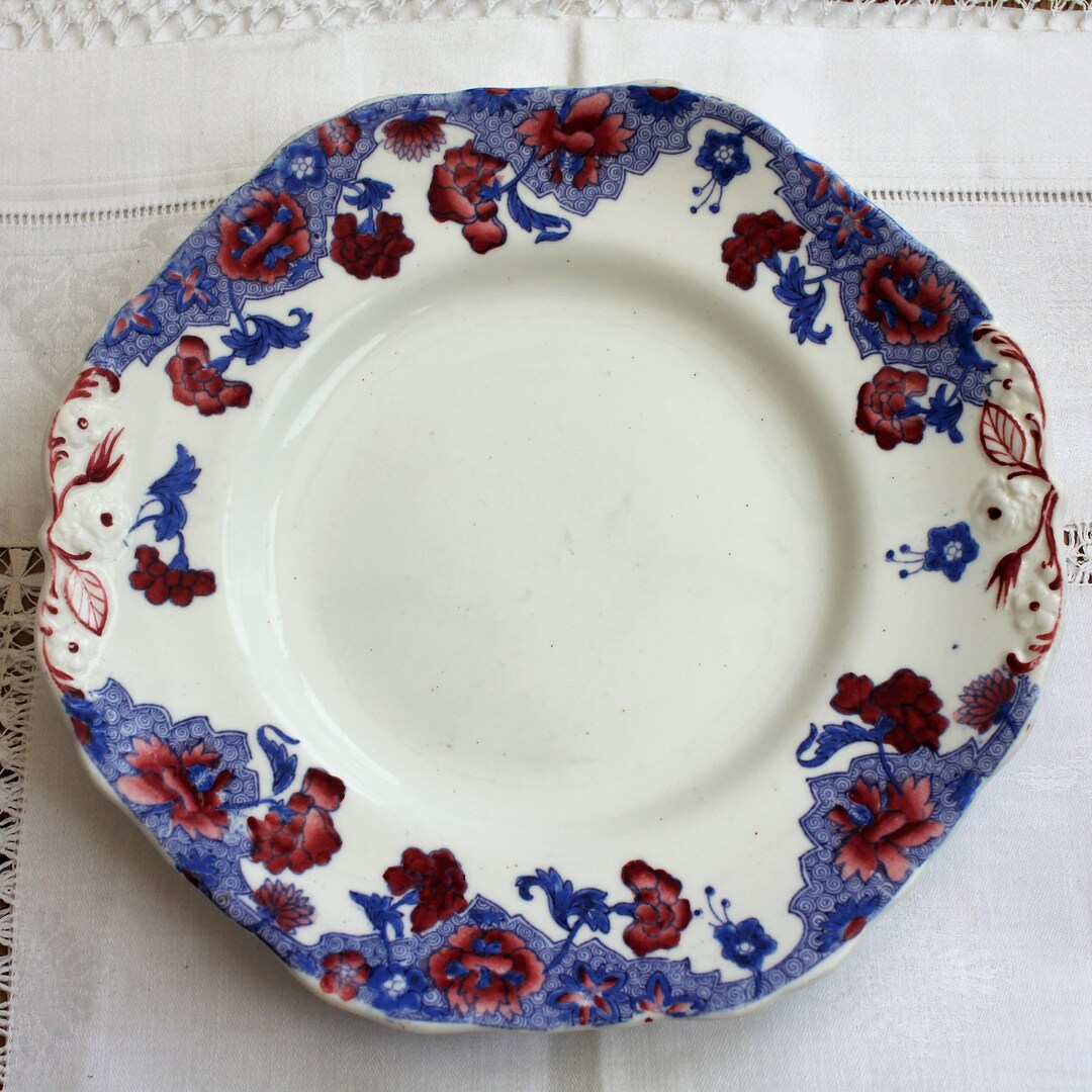 Rare Antique Copeland and Garrett Cake Plate Cira 1833-1847 - Etsy