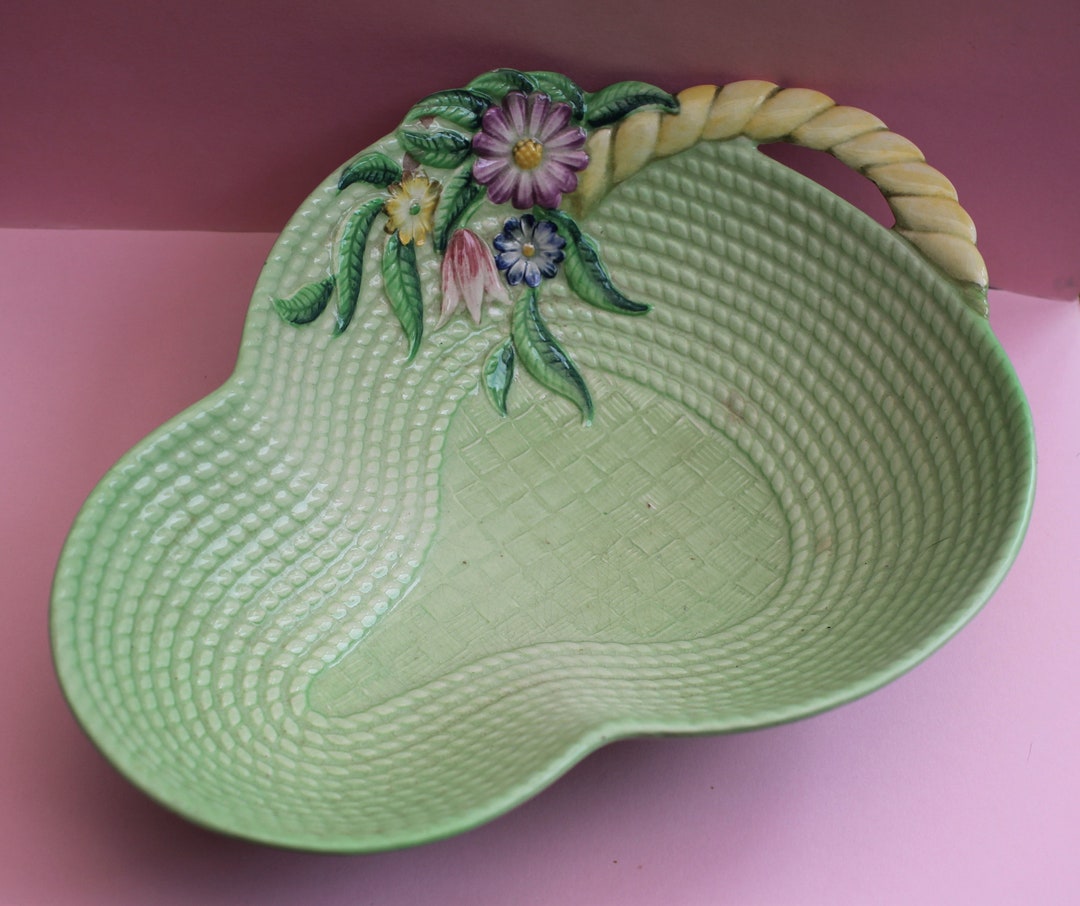 Highly Collectible Art Deco Carlton Ware Serving Bowl/ Basket and ...