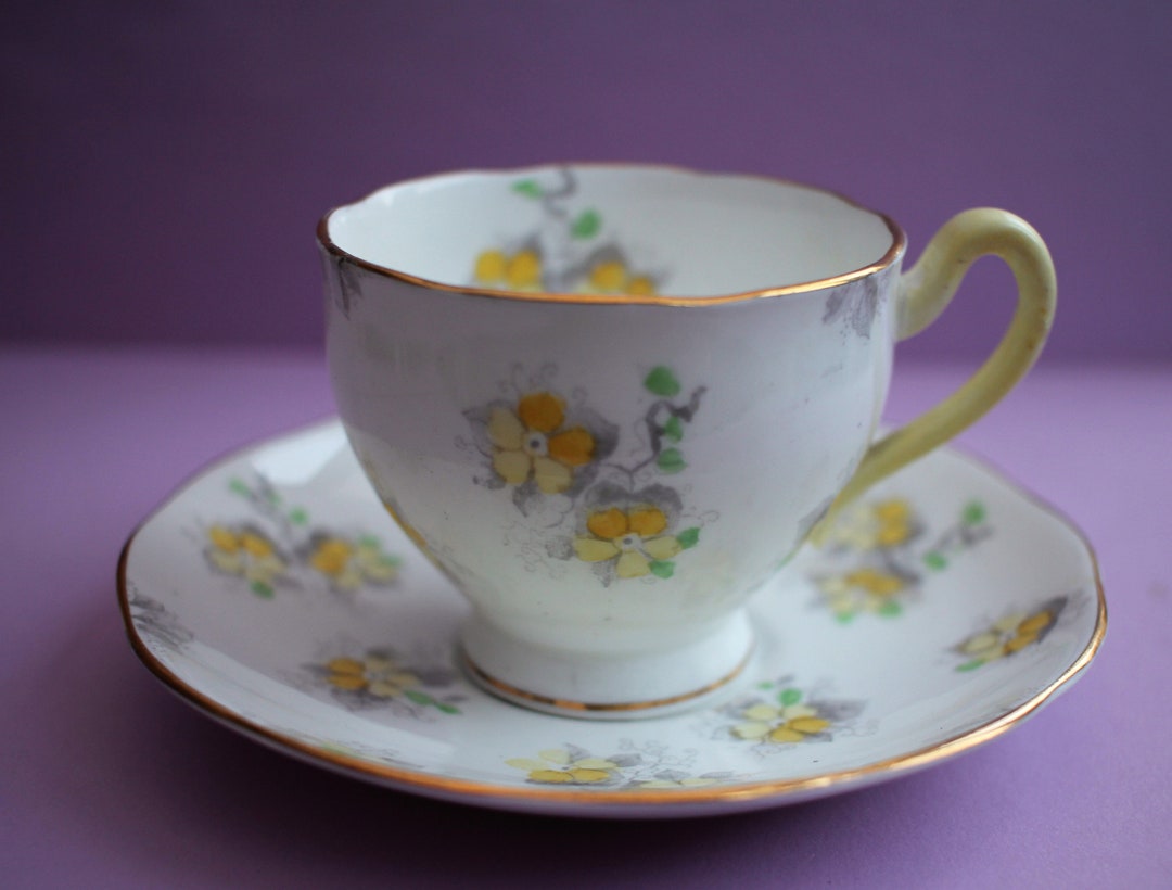 Delightful Vintage Wellington China Cup and Saucer/j.h.c.&co./made in ...
