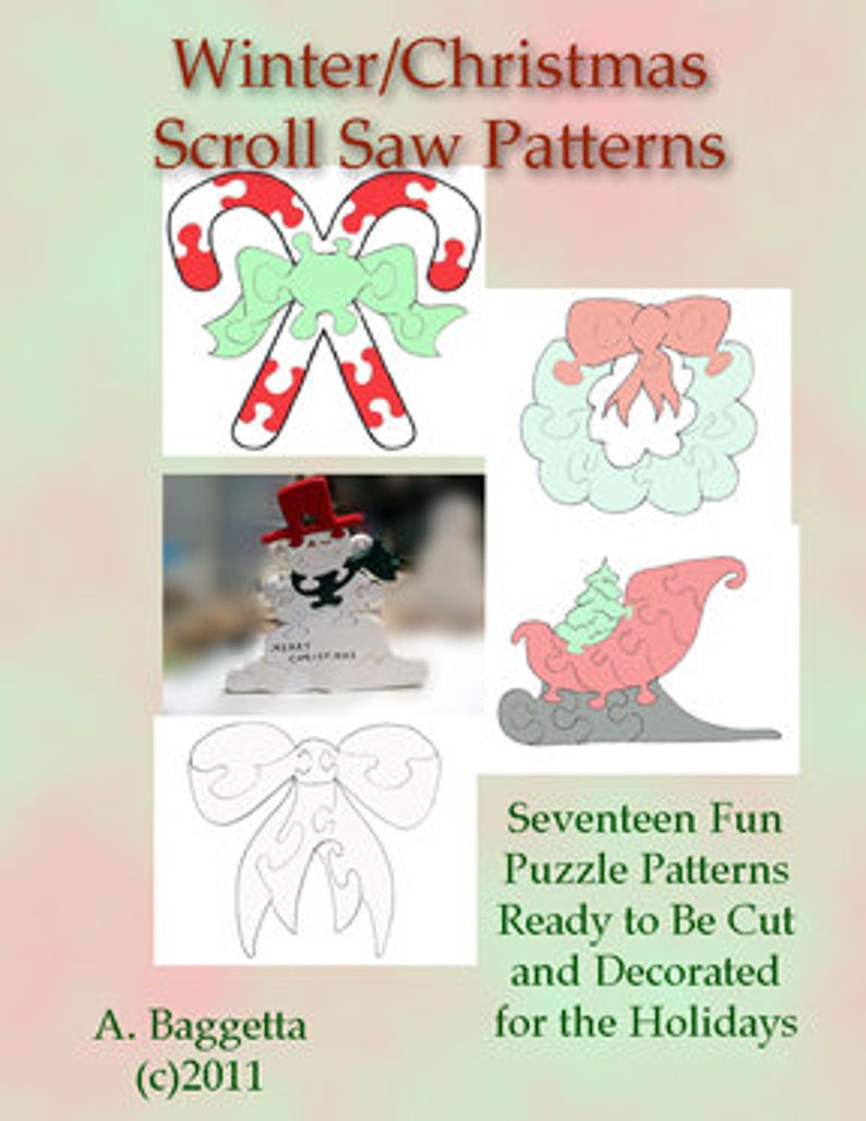 Winter Christmas Scroll Saw Pattern Ebook - Etsy