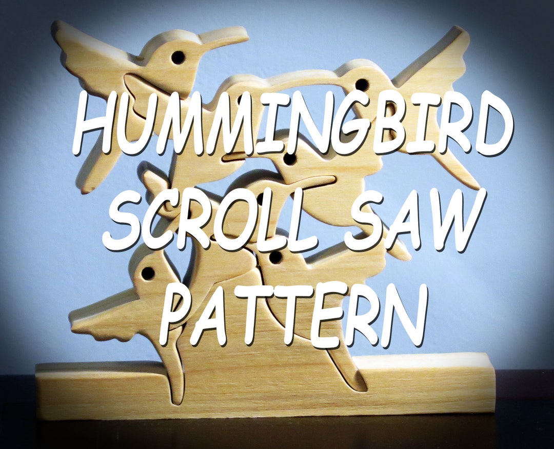 Hummingbird Scrollsaw Pattern - Etsy