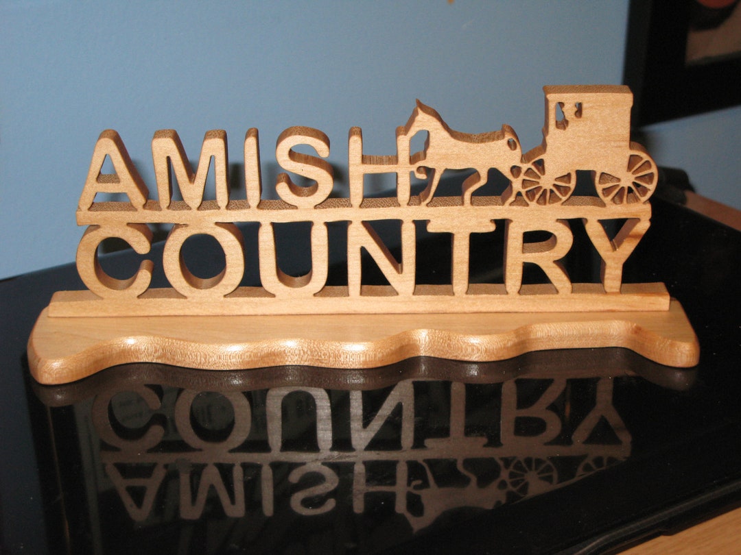 Amish Country Tabletop Wood Sign - Etsy