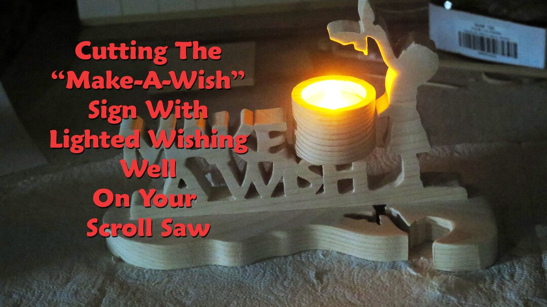 Make A Wish Table Sign and Wishing Well Pattern for Scroll Saw - Etsy