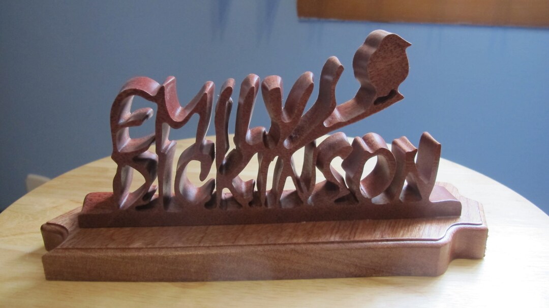 Emily Dickinson Wood Stand up Sign - Etsy