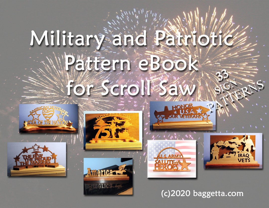 Military and Patriotic Scrollsaw Signs Ebook of 33 Patterns - Etsy
