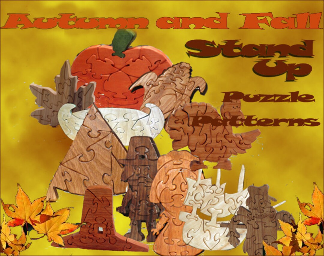Fall and Thanksgiving Puzzle Patterns for the Scroll Saw - Etsy