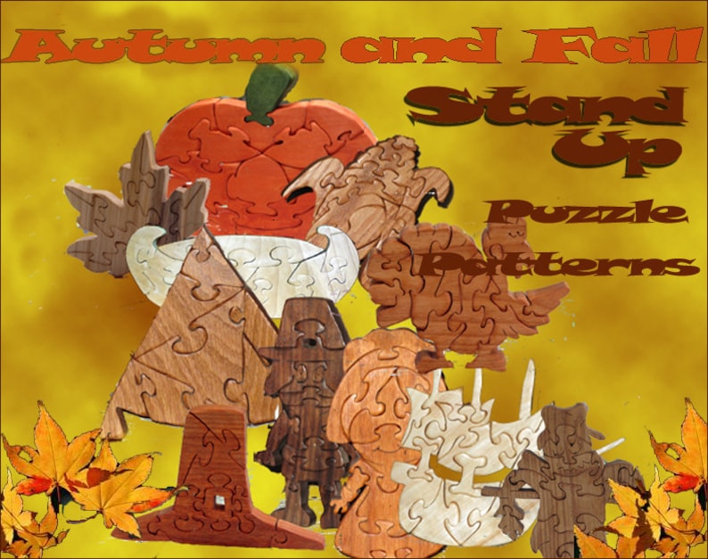 Fall and Thanksgiving Puzzle Patterns for the Scroll Saw | Etsy