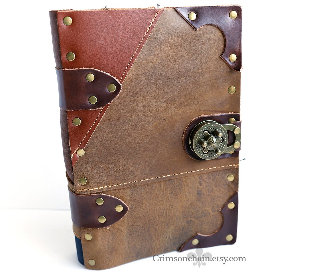 Frankenbook L-5 Leather Sketchbook Cover Large by Crimson Chain ...