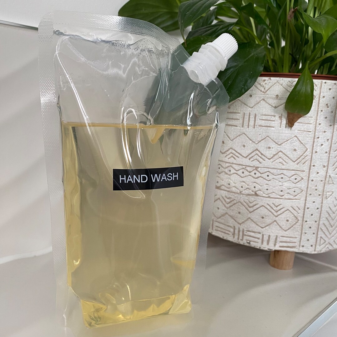 Luxury Hand Soap 400ml Refillable Liquid Hand Wash Refill Pouch Eco ...
