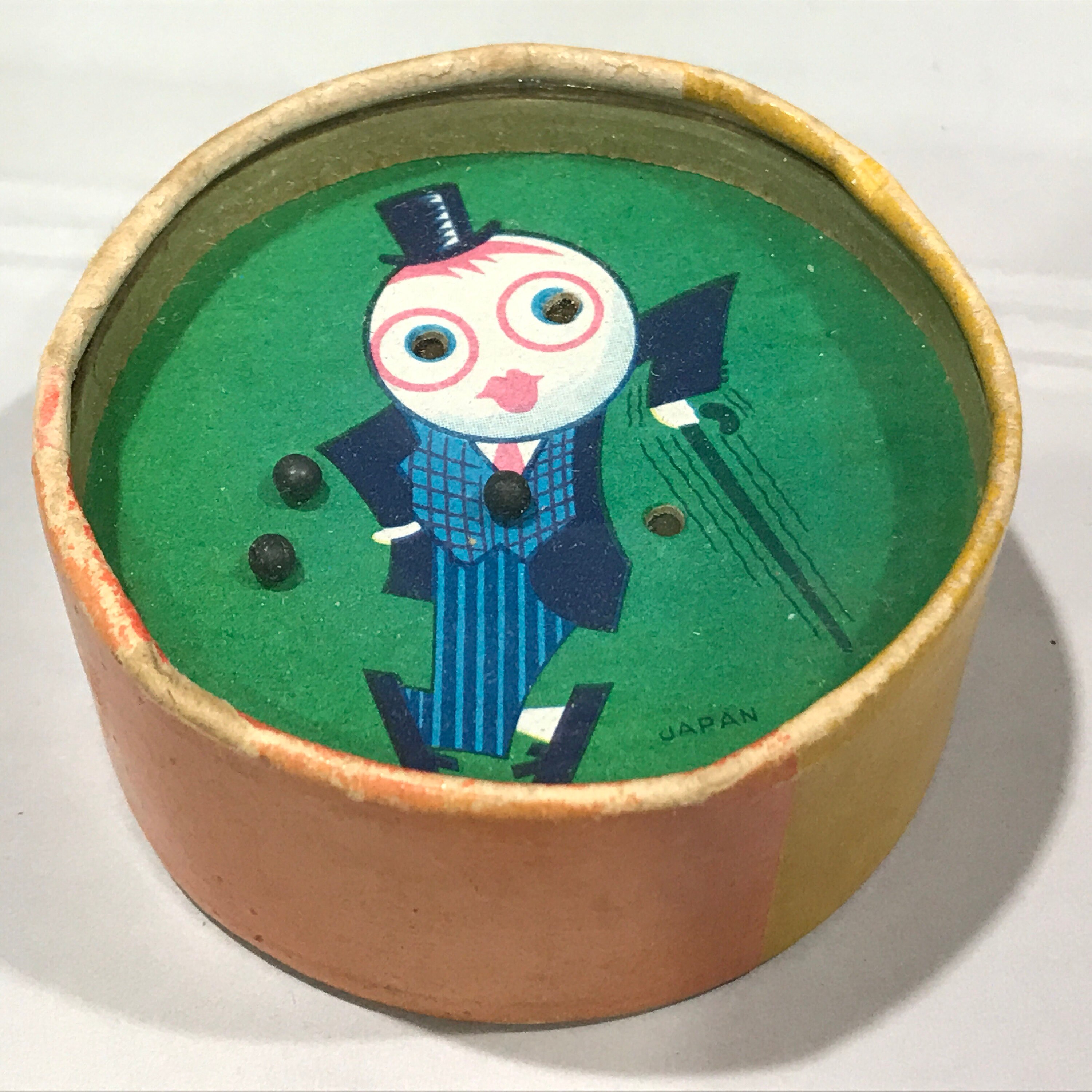 Vintage Chicken Eggs and Dancing Penquin on Reversible Japan Hand Held ...