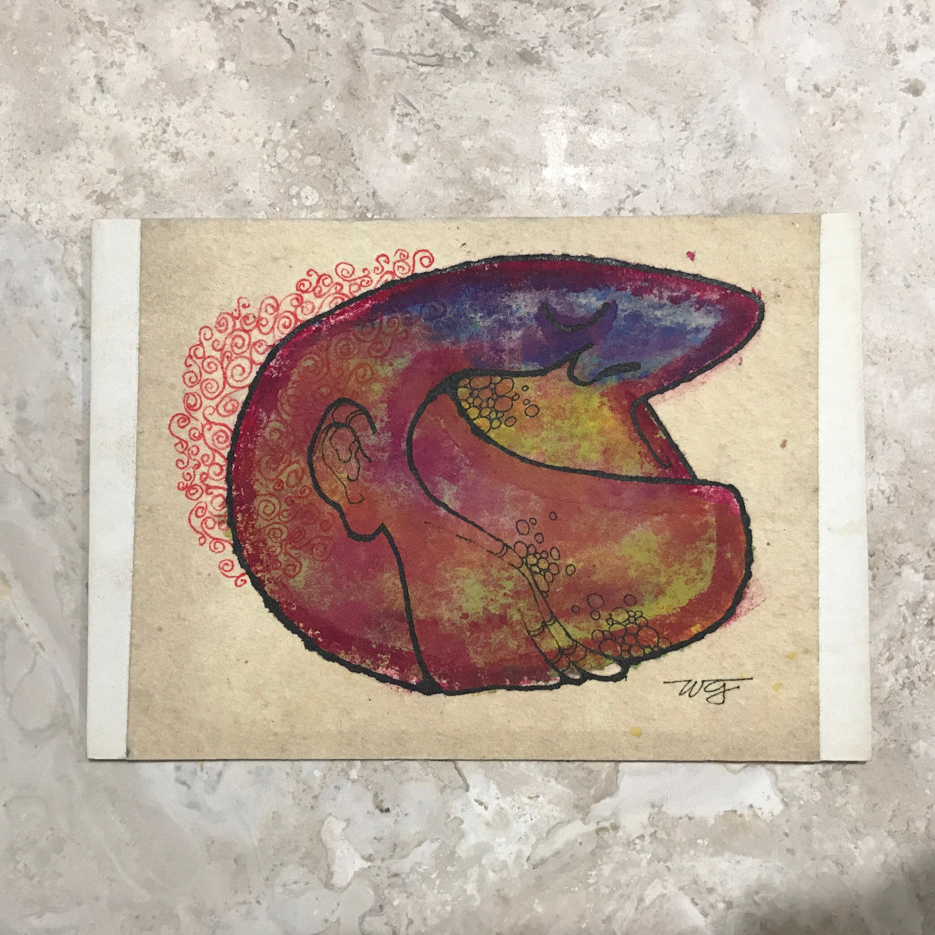 Vintage Original Art by Willis Henry Goldsmith Psychedelic Graphic ...