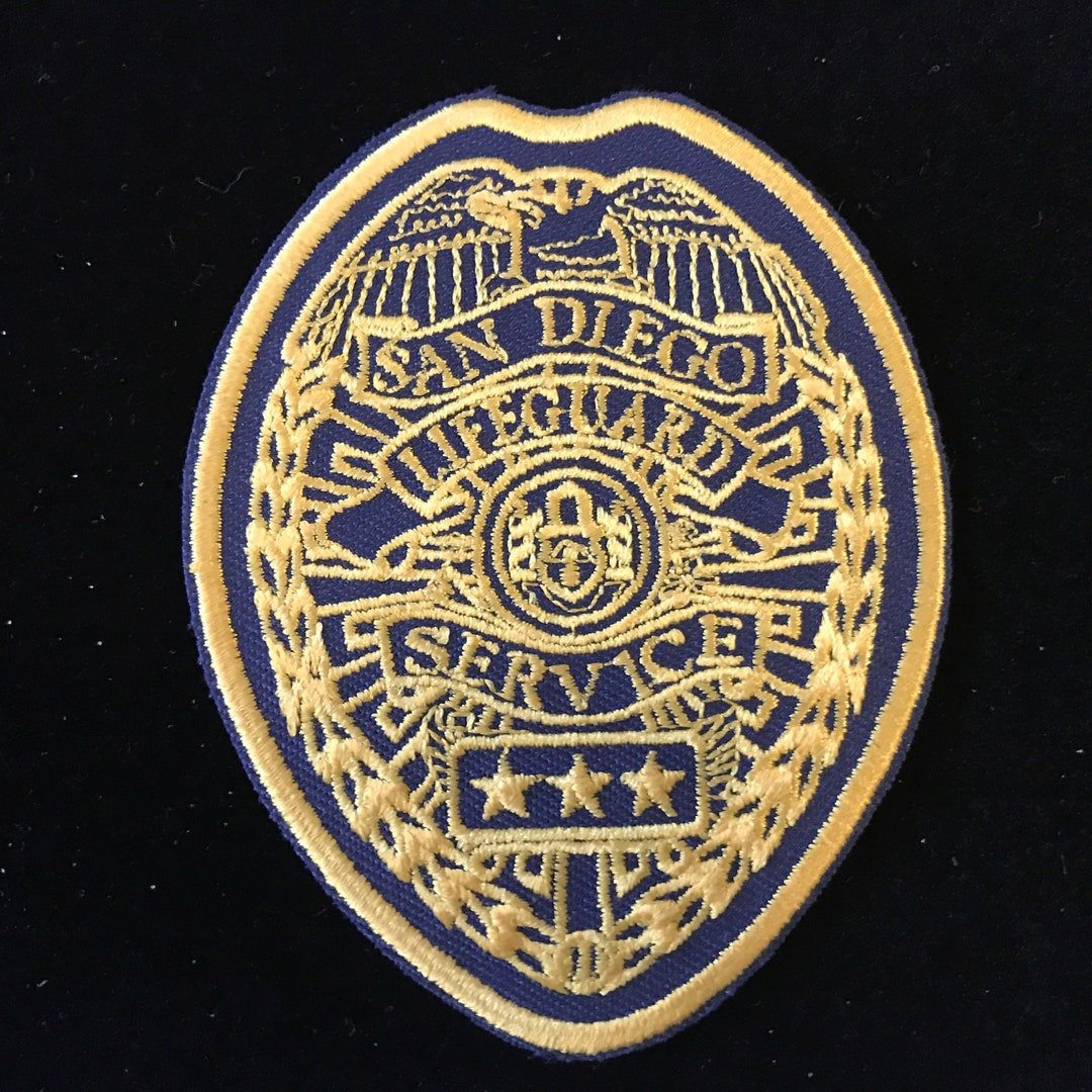Vintage San Diego Life Guard California Lifeguard Service 3 Stars Surf ...