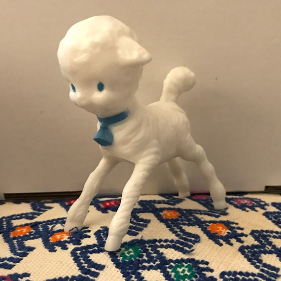 Vintage Baby Lamb Sheep Baby Rattle | Etsy