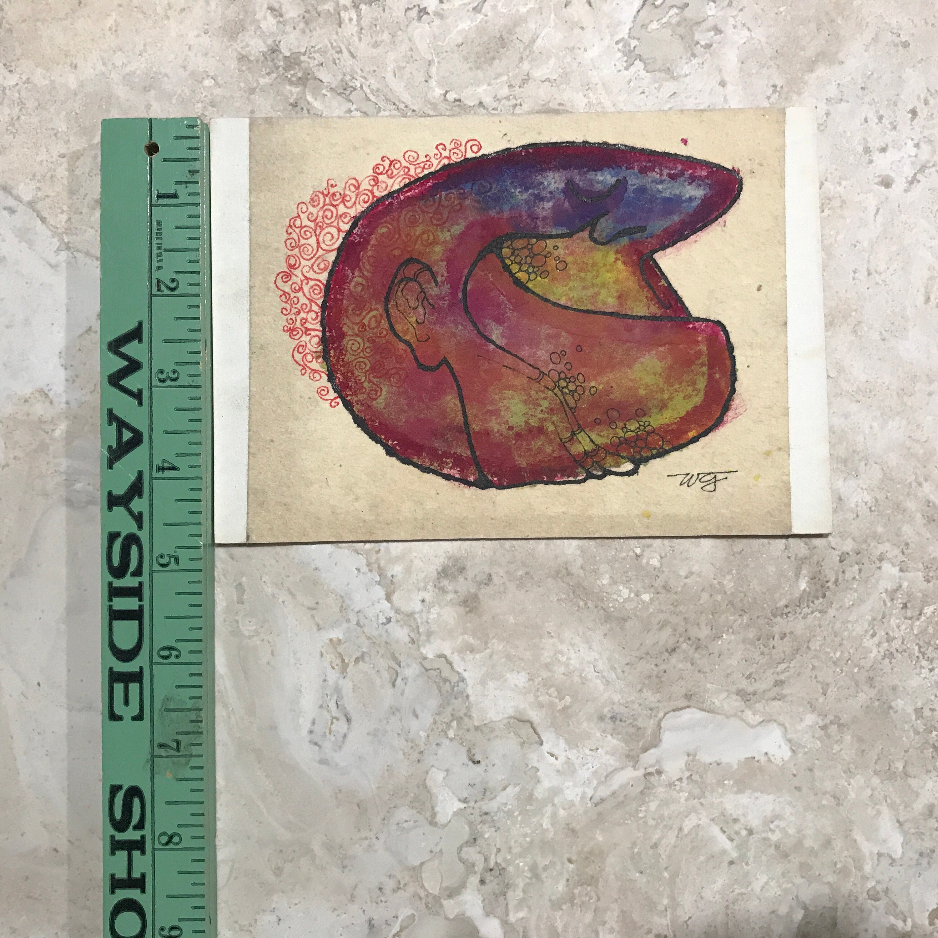 Vintage Original Art by Willis Henry Goldsmith Psychedelic Graphic ...